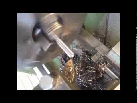 Machining a simple bolt 2013 - YouTube