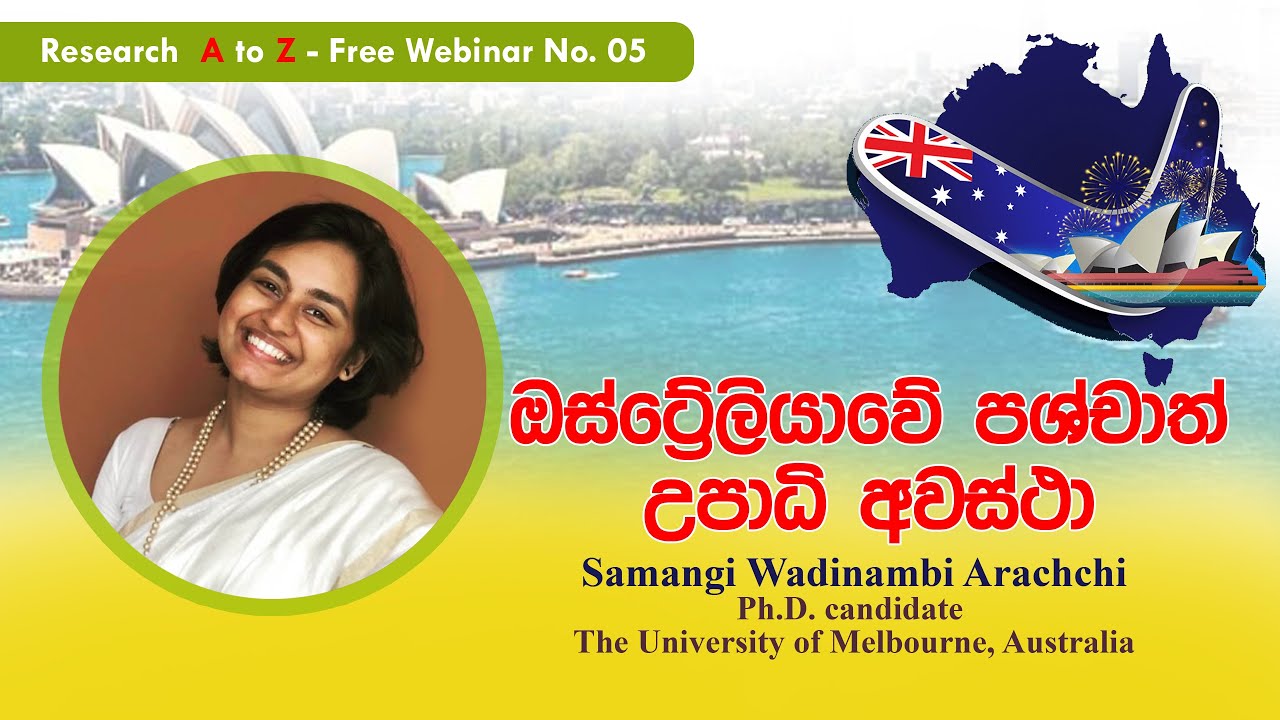 Postgraduate Opportunities in AUSTRALIA: Ms. Samangi Wadinambi Arachchi ...
