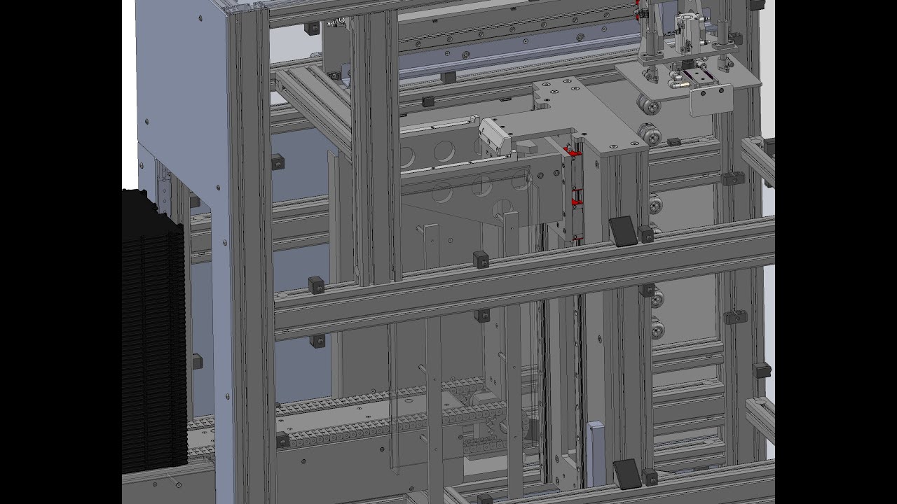 Automatic palletizer-industrial 3D model: machine-world.net P762 - YouTube