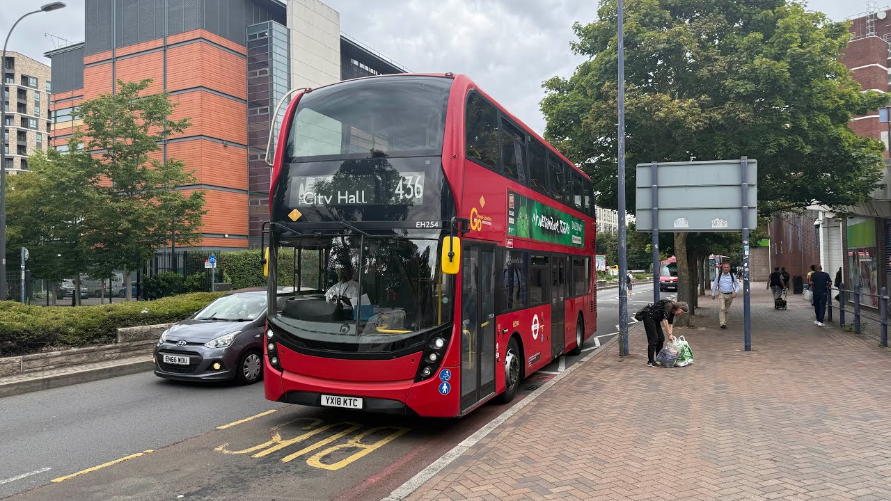 FULL ROUTE VISUAL | London Bus Route 436: Battersea Park - Lewisham ...