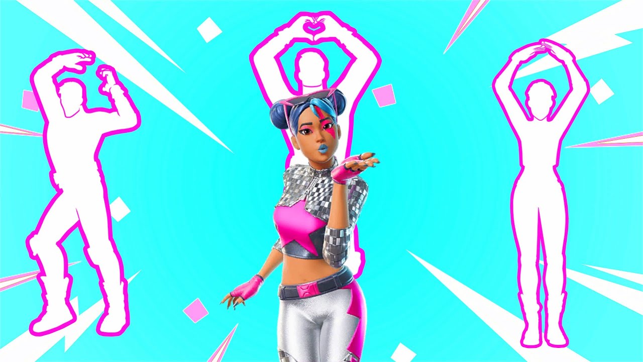 Fortnite SPARKLE DIVA – Doing All Icon Series Emotes & Dance Showcase ...