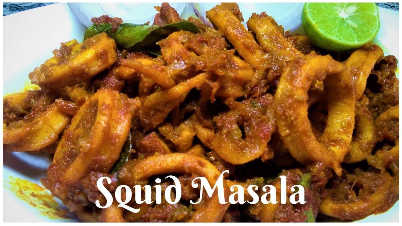 How to make squid masala fry in Tamil | kanava fry recipe | Kanava ...