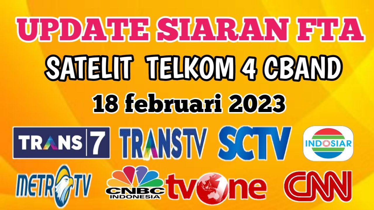 Update siaran Telkom 4 terbaru februari 2023 - YouTube