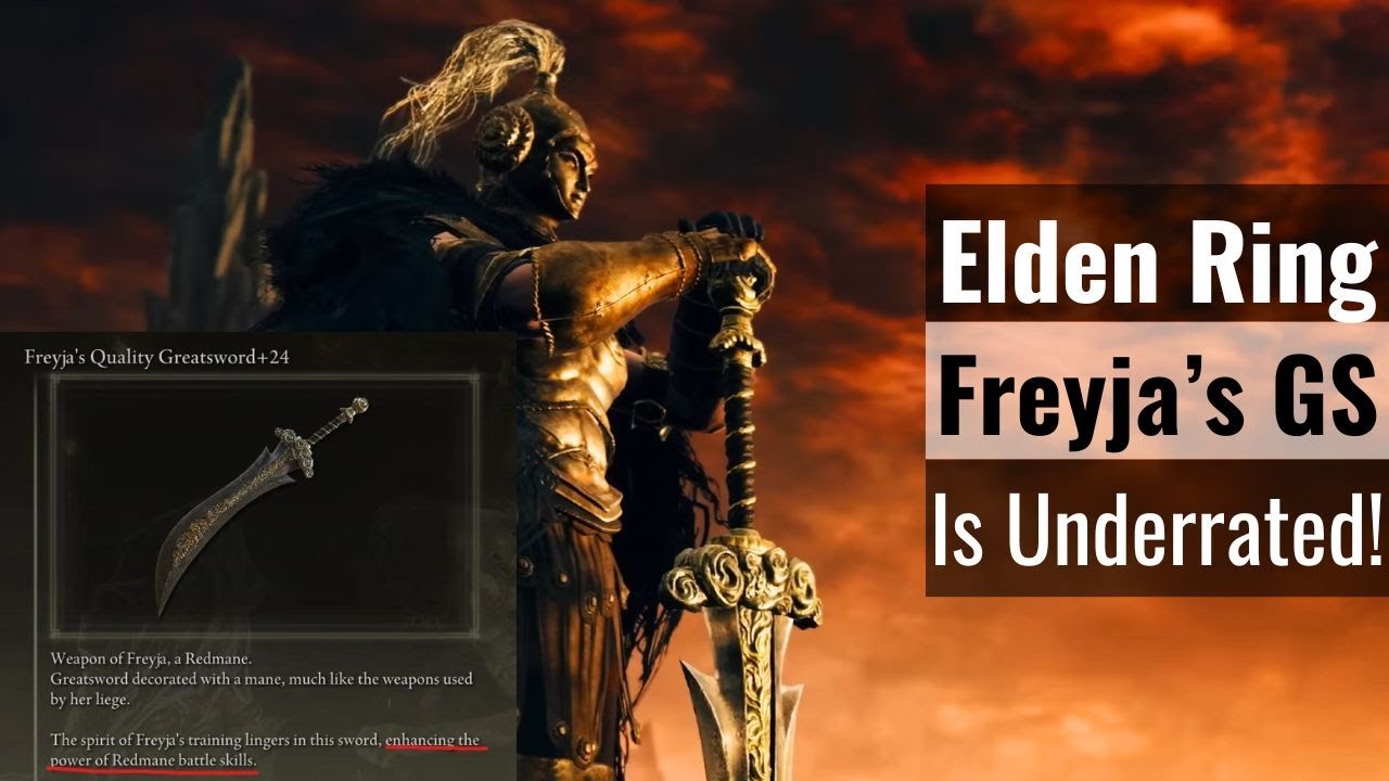 Elden Ring - Freyja's Greatsword and Shield (Most Underrated DLC Weapon ...