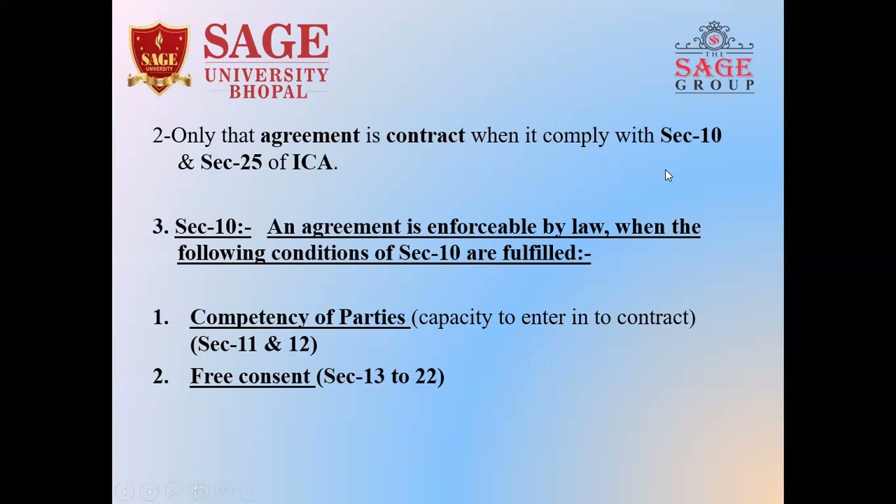 Lecture on Agreement (Part-I) by Dr.Seema Rathi - YouTube