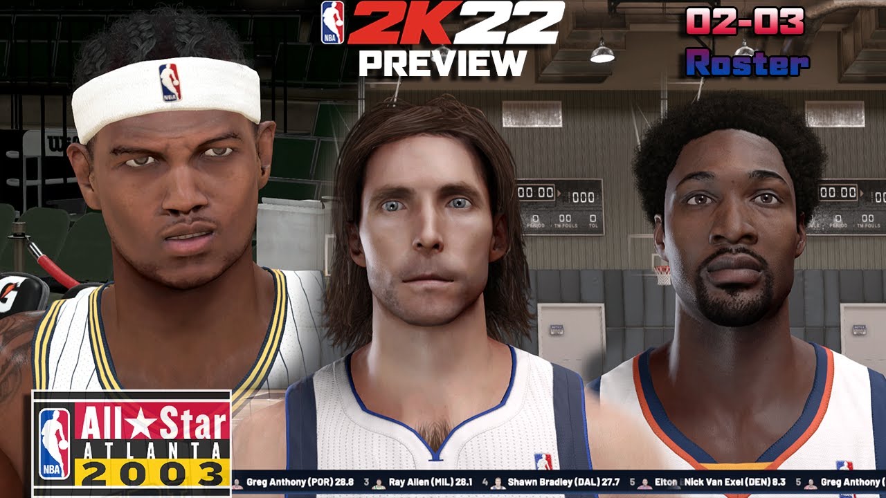 NBA 2k22 PC ~ 2002-03 ROSTER (PREVIEW) - YouTube