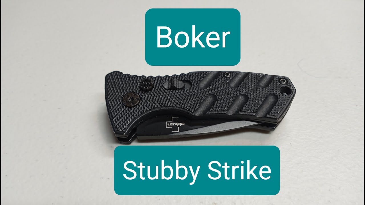 Knife Review: The Boker Stubby Strike Auto - YouTube