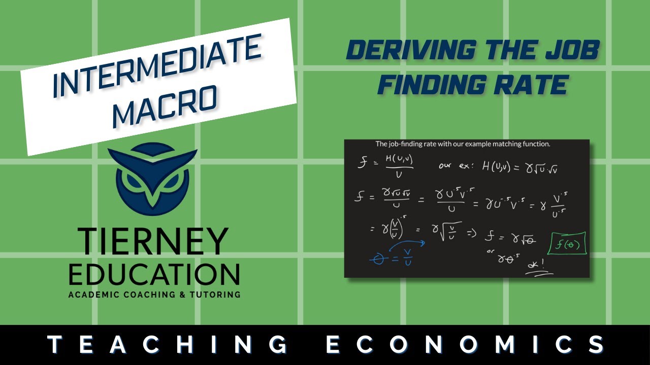How to Derive the Job-Finding Rate from a Matching Function - YouTube