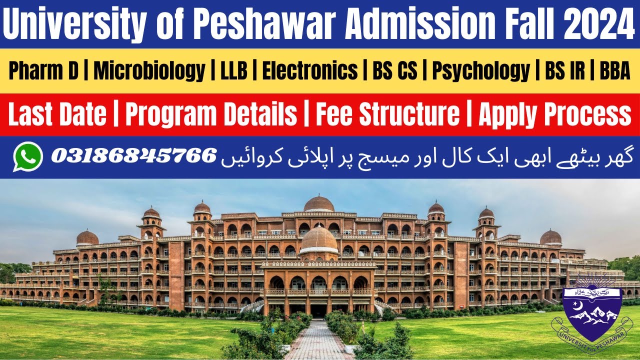 University of Peshawar Admission 2024 | Peshawar University Admission ...