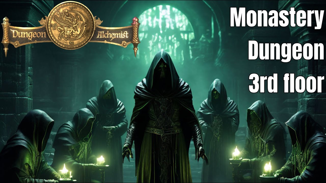 Dungeon Alchemist - Monastery Dungeon 3rd floor - TTRPG Battle Map ...