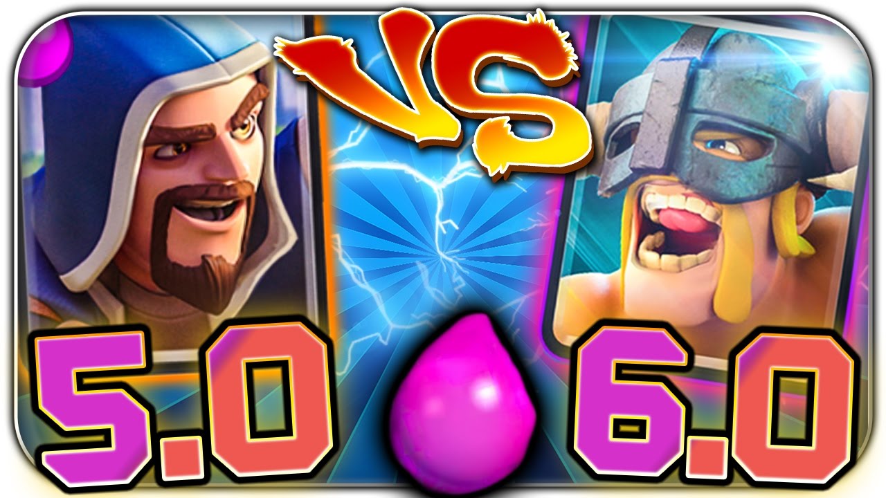 ULTIMATIVER KARTEN BATTLE ⚔️ 5 vs 6 ELIXIER | Clash Royale Let's Play ...