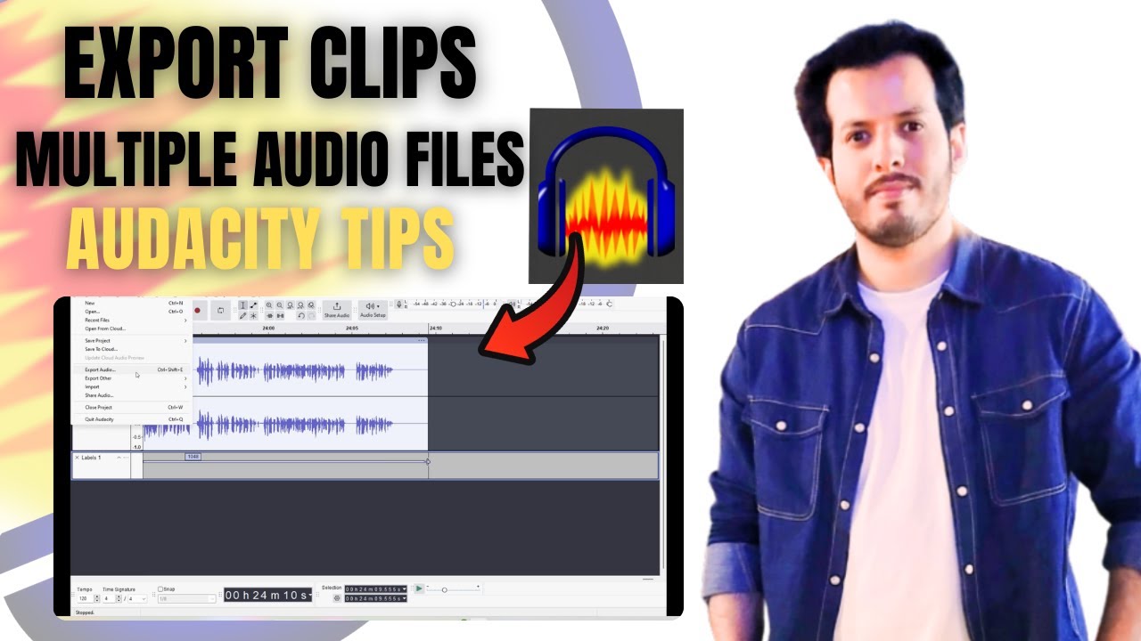 How to Export split clips to Multiple Audio Clips at Once in Audacity ...