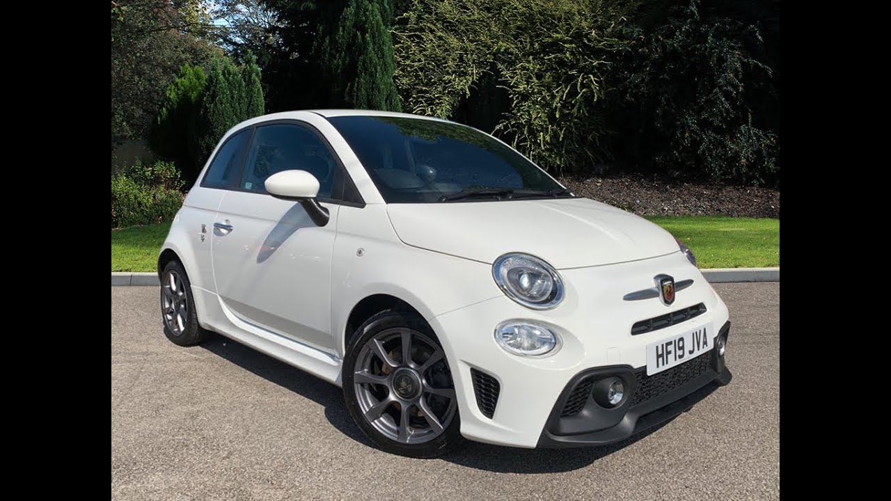 Abarth 595 1.4 Manual in White - HF19JVA - YouTube