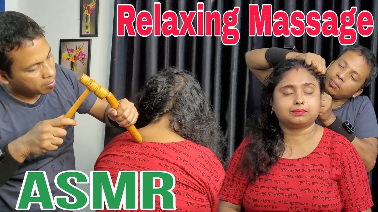 Head and Back Massage | ASMR relaxing Massage By Master Krishna💆‍♀️ ...