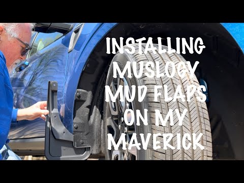 INSTALLING MUSLOGY MUD FLAPS ON MY FORD MAVERICK PICKUP - YouTube