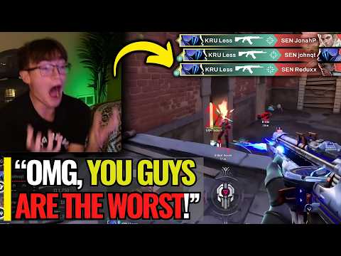 🚨 Dasnerth & Streamers React to KRÜ Less INSANE 3K Against SEN in VCT