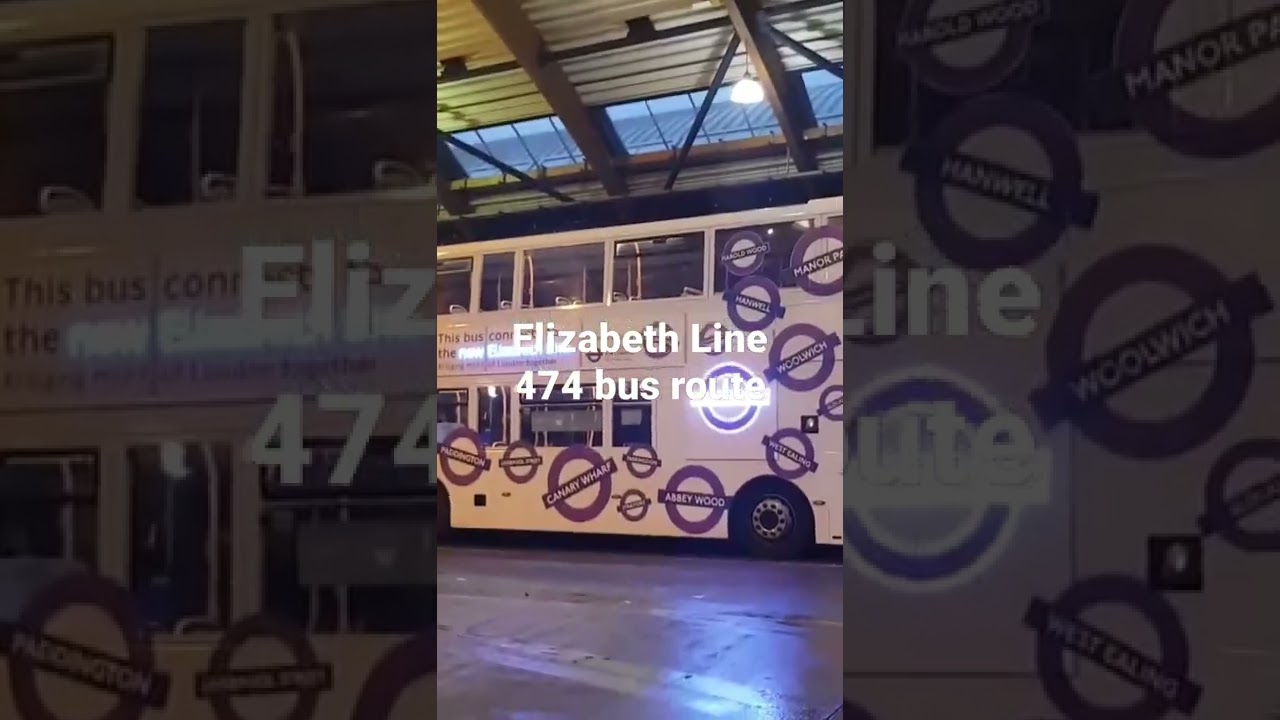 Elizabeth line Bus route 474 - YouTube