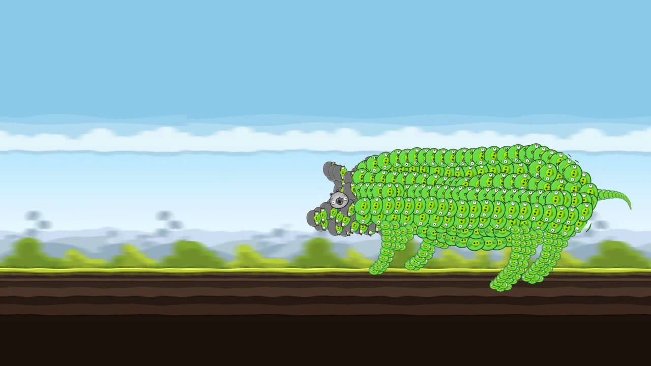 "Retarded Running" Angry Birds Pig - YouTube