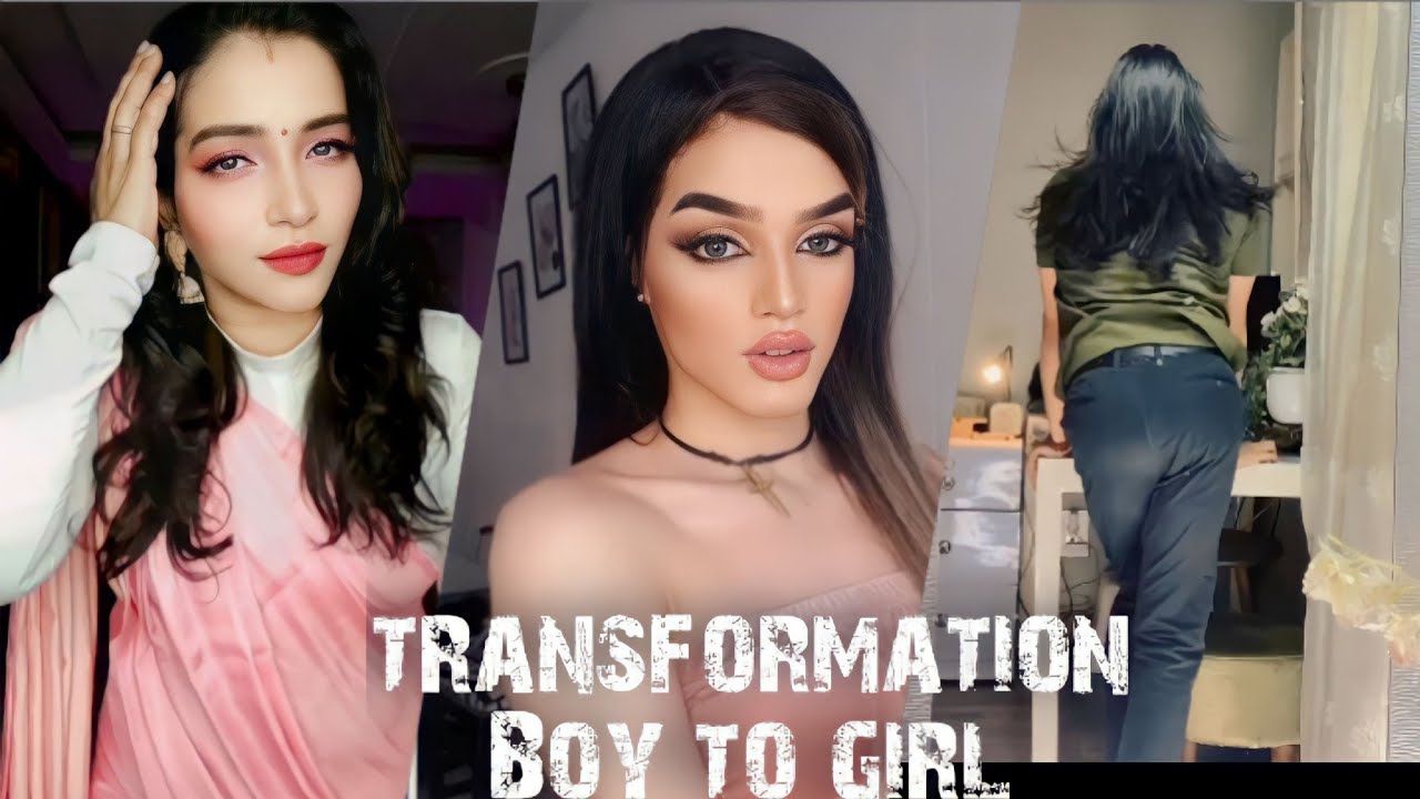 Best boy to girl transformation tiktok| makeup transformation... - YouTube
