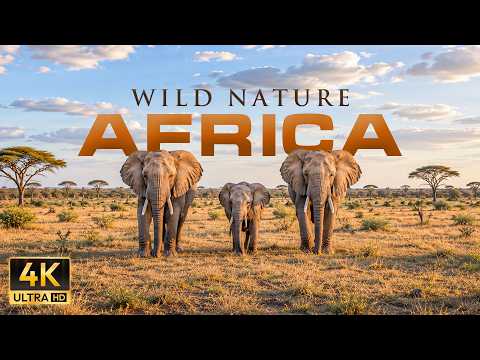 African Savanna Wildlife 4K 🦒 Beautiful Safari Animals with Nature Sounds