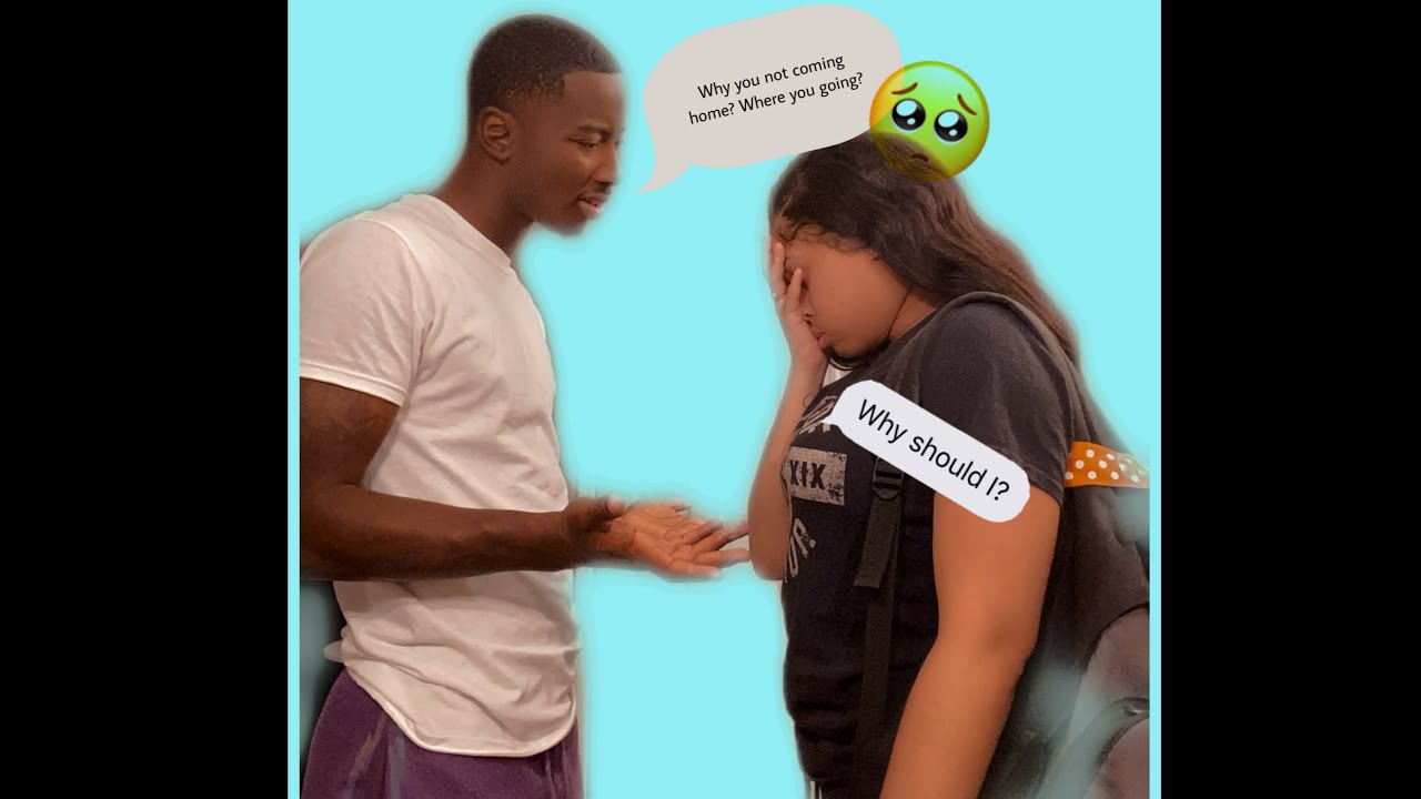 Telling My Boyfriend "I'm Not Coming Home Tonight" **PRANK** - YouTube