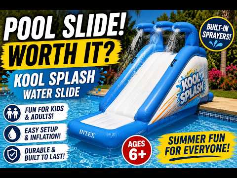 Intex Kool Splash Inflatable Water Slide Review | Is It Worth It for Your Pool?