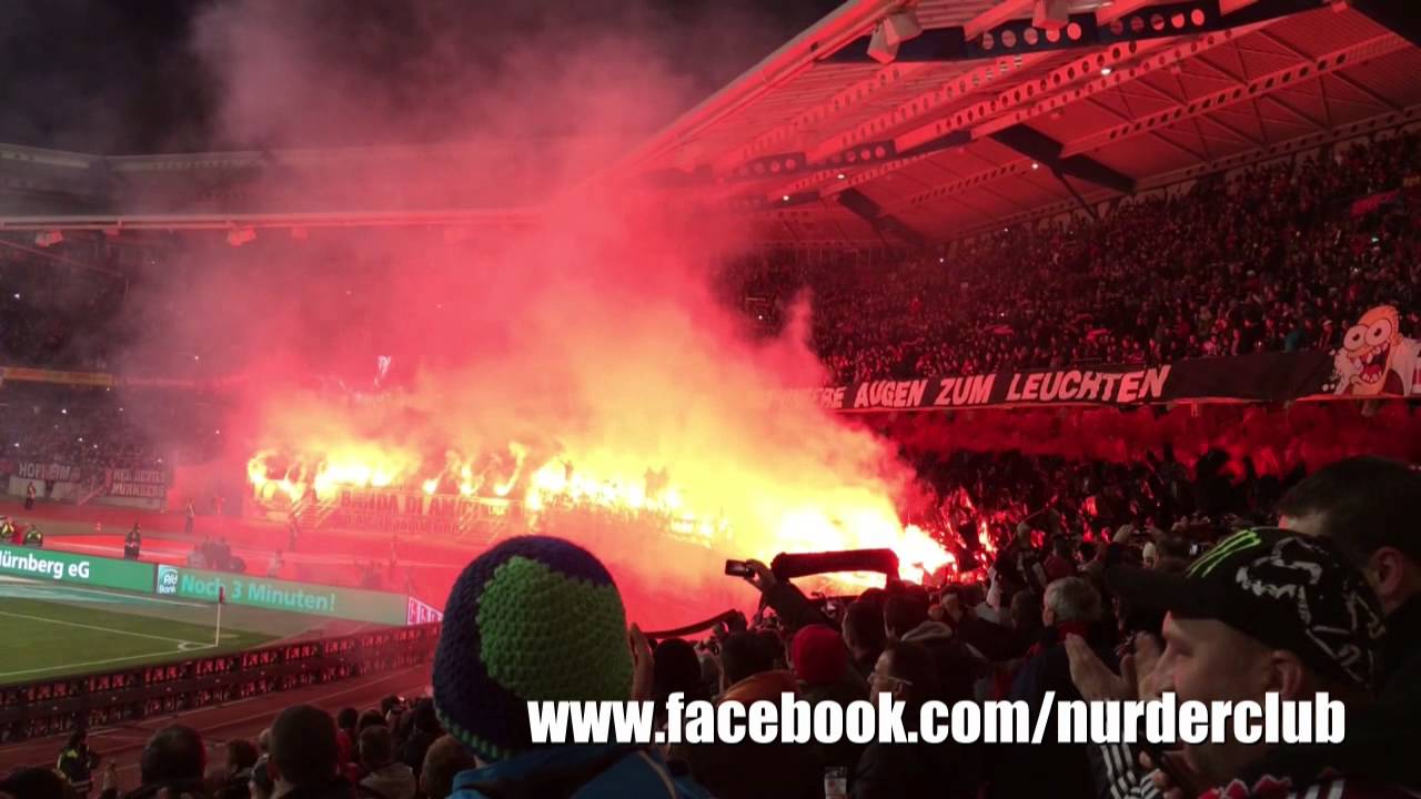 1. FC NÜRNBERG - VfB Stuttgart | 26.03.2014 | Ultras - Pyro - YouTube