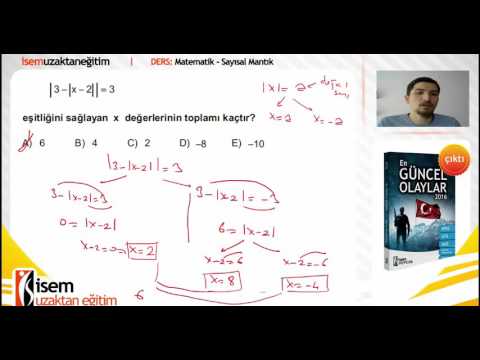 4) İlyas Güneş - KPSS Matematik Çıkması Muhtemel Sorular - 4 (2016)