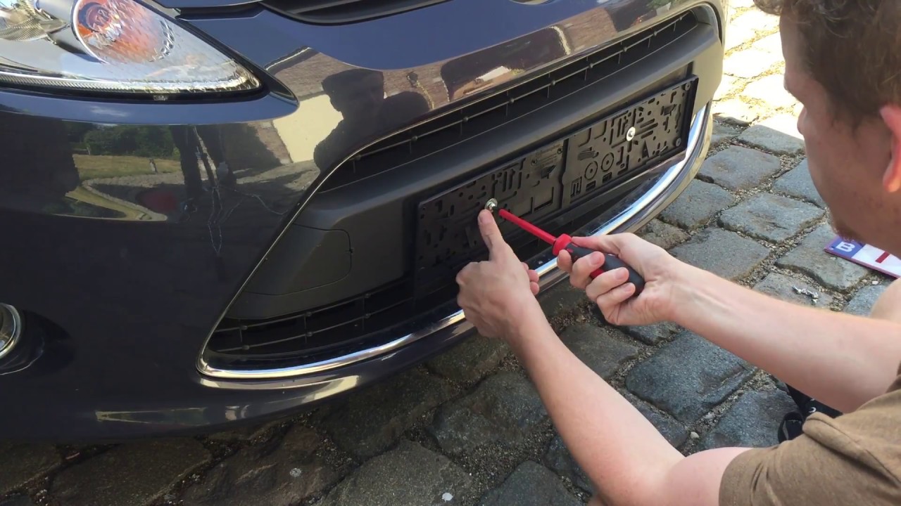 Nummerplaat Online - Hoe bevestig ik de nummerplaathouder en de ...