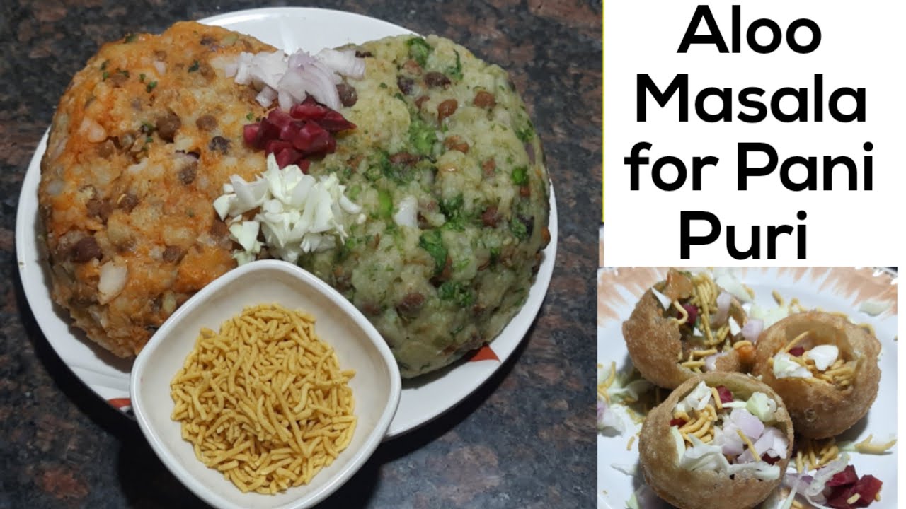 2 different types of Pani Puri Aloo Masala |Mouth watering Recipe |How ...
