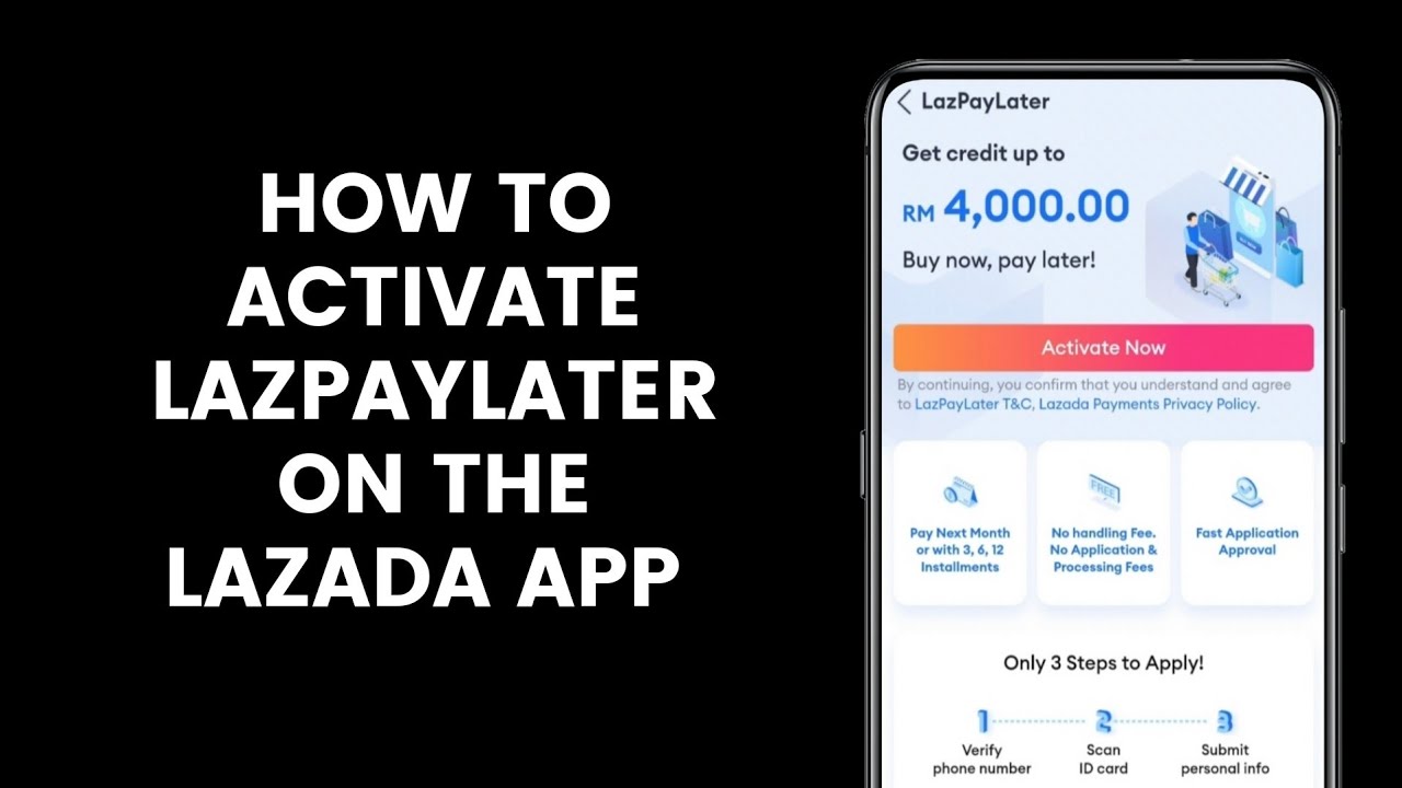 How To Activate LazPayLater On The Lazada App - YouTube