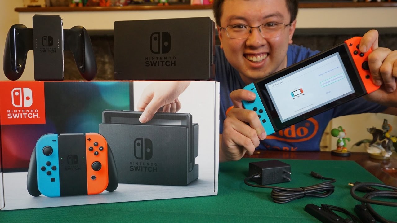 Nintendo Switch Unboxing + Hands-On ¿Qué viene dentro de la caja? - YouTube