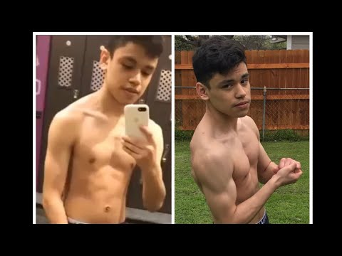 Skinny to Muscle Natural Body Transformation 6 MONTHS! (105-125lbs ...