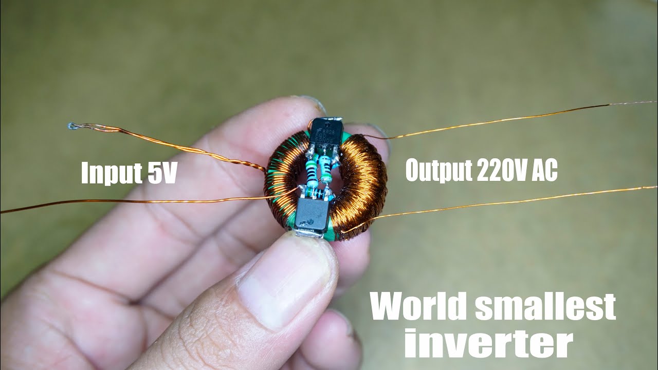 How to make a smallest inverter in the world 20W - YouTube