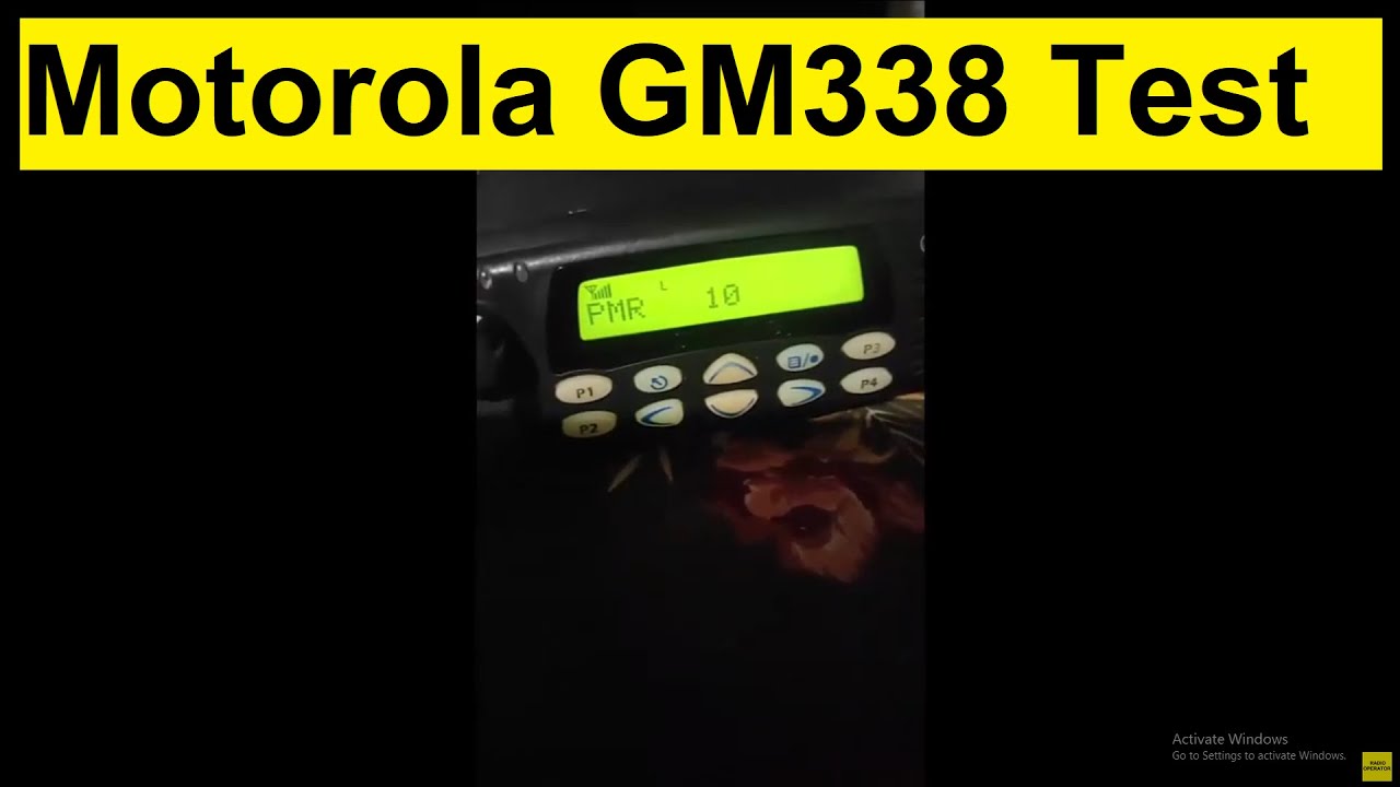 Motorola GM338 Test - YouTube