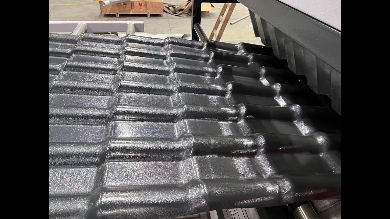 PVC plastic roof sheet making machine丨PVC corrugated glazed roof tile ...