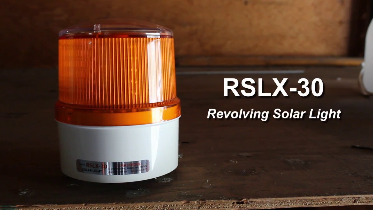 RXLX-30 Revolving Solar Light - YouTube