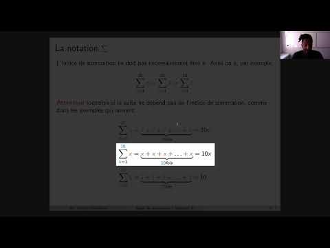 Mathématiques I - Cours 2.2 - Signe somme - YouTube