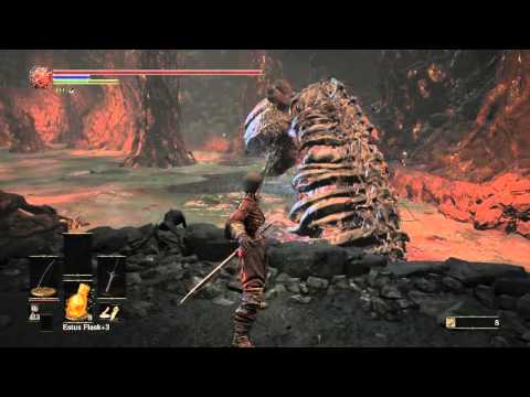 Dark Souls III - Smouldering Lake: Carthus Sandworm Killed, Lightning ...
