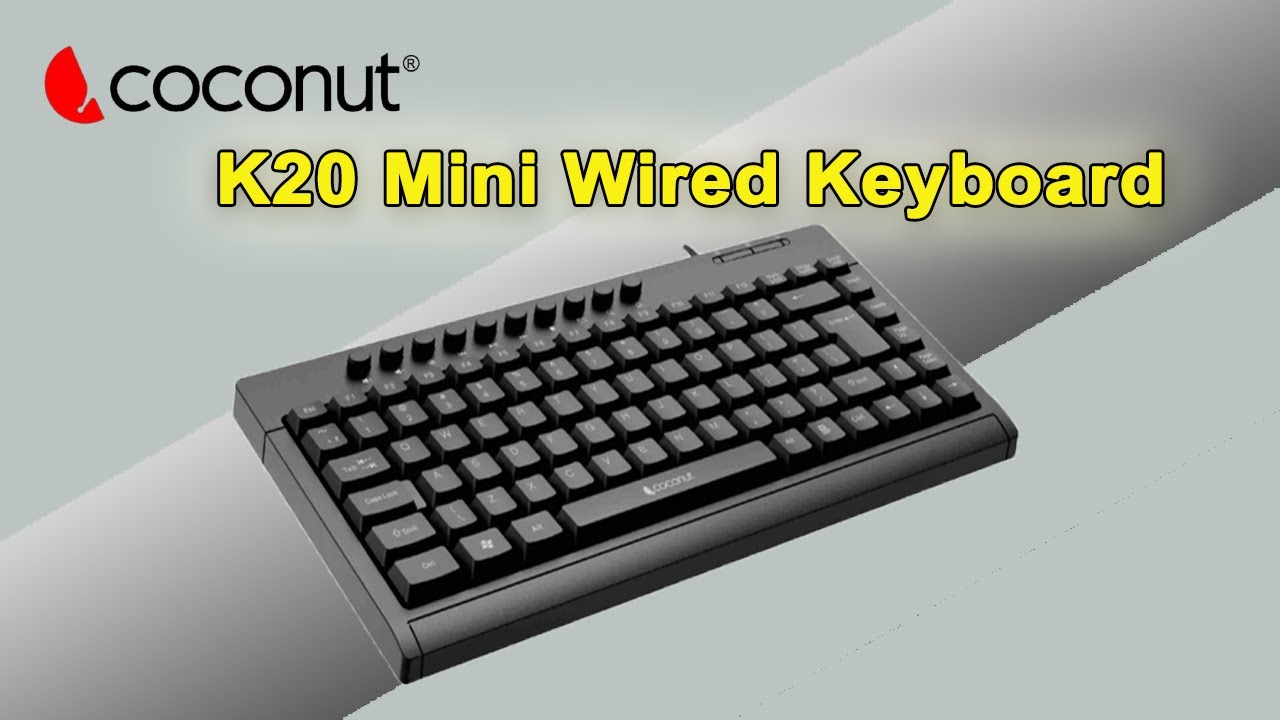 Mini Wired USB Keyboard Unboxing | Coconut K20 Mini wired multimedia ...
