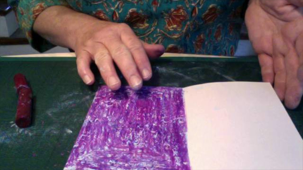 Creativity at Home • Wax Mono Printing - YouTube