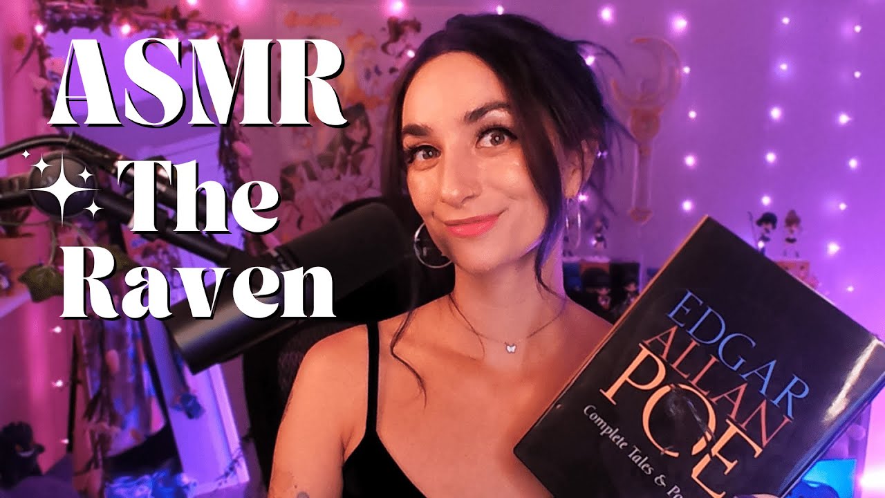 ASMR Reading "The Raven" by Edgar Allen Poe 🖤 - YouTube