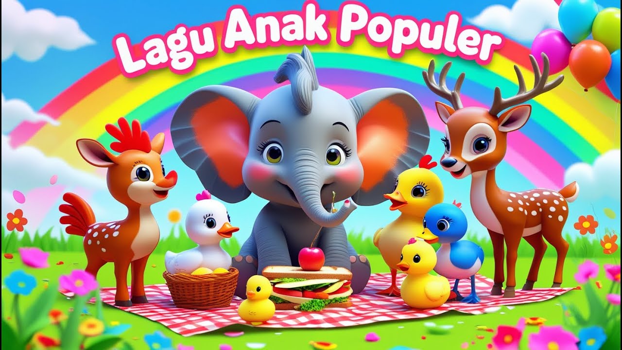 SUARA HEWAN | ANAK AYAM PIYIK PIYIK | 5 BEBEK KECIL BERMAIN | CIT CIT ...