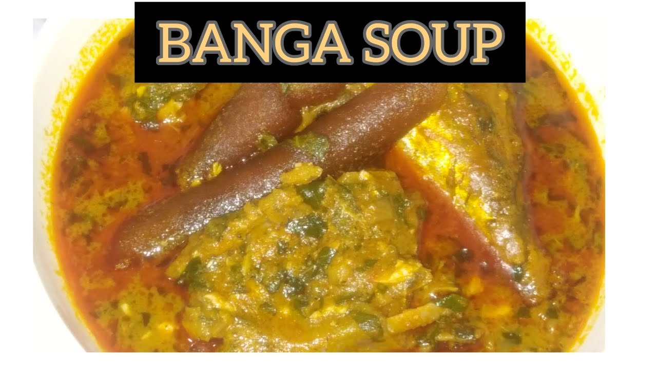 How to make banga soup / palmnut soup - YouTube