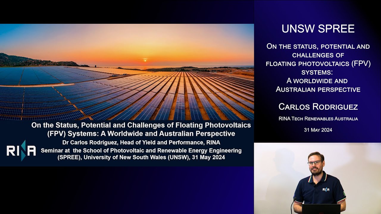 UNSW SPREE 202405-31 Carlos Rodriguez - Floating photovoltaics (FPV ...