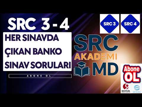 SRC 3-4 E- SINAVINDA EN ÇOK ÇIKAN BANKO SORULAR İZLEMEDEN SINAVA GİRME#esınav#src #keşfet