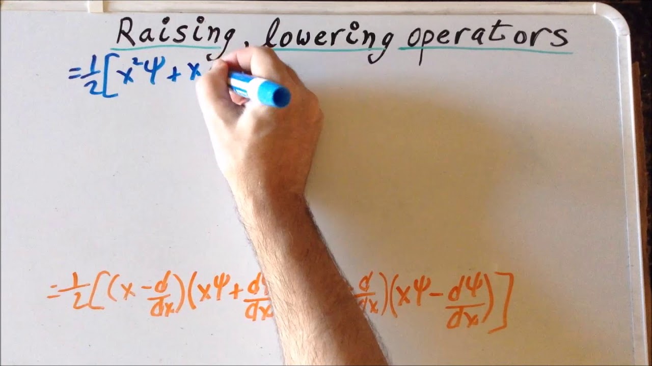 Commutator: raising and lowering operators derivation - YouTube