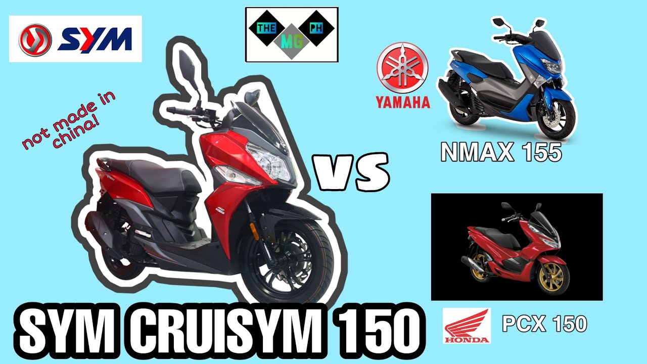 SYM CRUISYM 150 x YAMAHA NMAX 155 x HONDA PCX 150 | PRICE, ENGINE SPECS ...