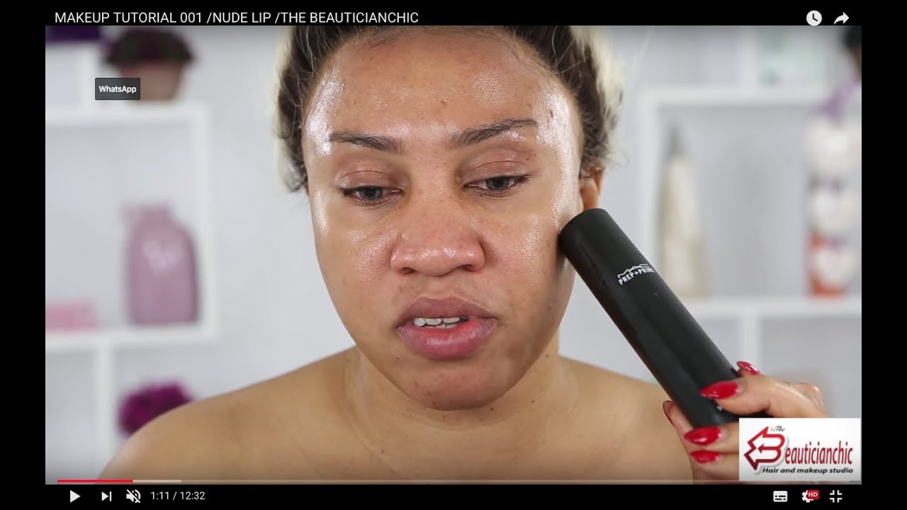 MAKEUP TUTORIAL 001 /NUDE LIP /THE BEAUTICIANCHIC - YouTube