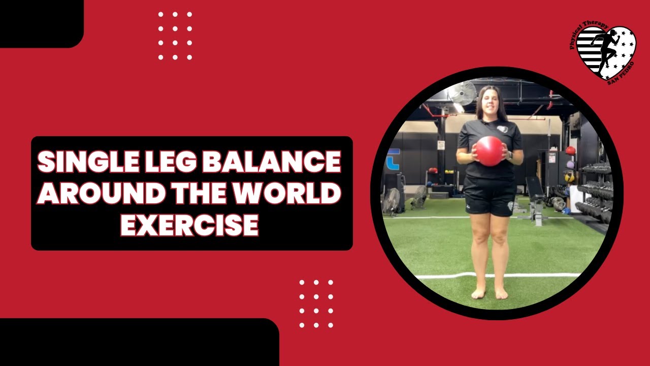 Single Leg Balance Around the World Exercise - YouTube